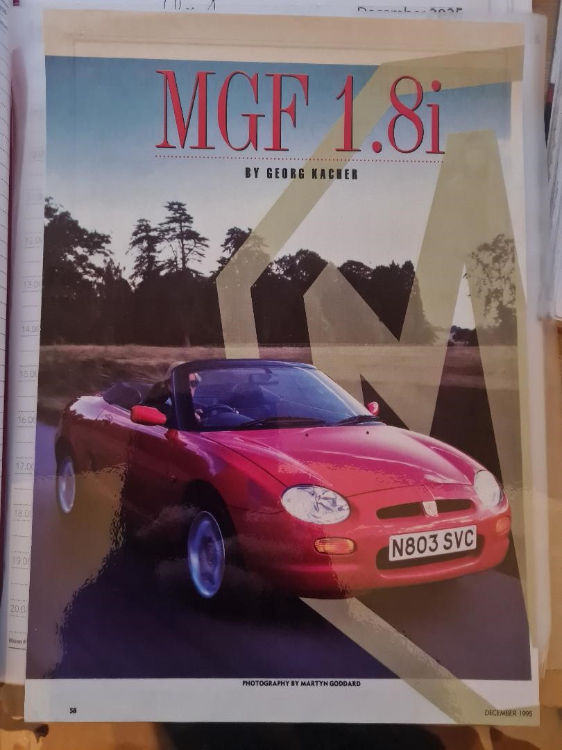 Used MG MGF Pre-production ex MG Works Factory Presscar for sale in ...