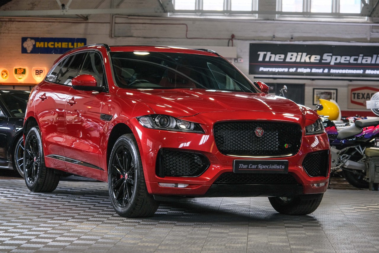 Red f pace jaguar store