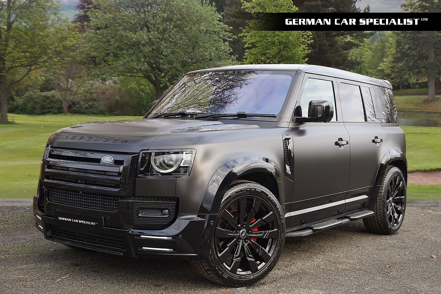 For Sale Land Rover Defender 3.0L ** SATIN BLACK + WIDE TRACK BODY KIT ...