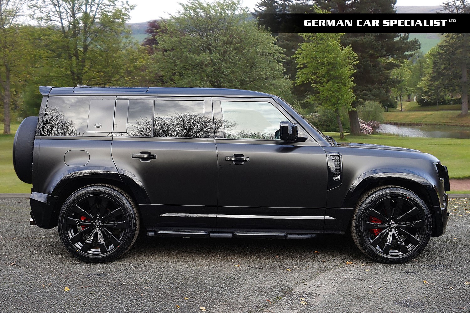 For Sale Land Rover Defender 3.0L ** SATIN BLACK + WIDE TRACK BODY KIT ...