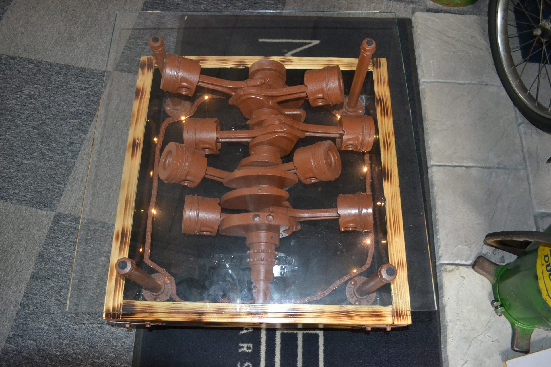 Used Unlisted Unlisted V8 Crank shaft and Piston Coffee Table for sale ...