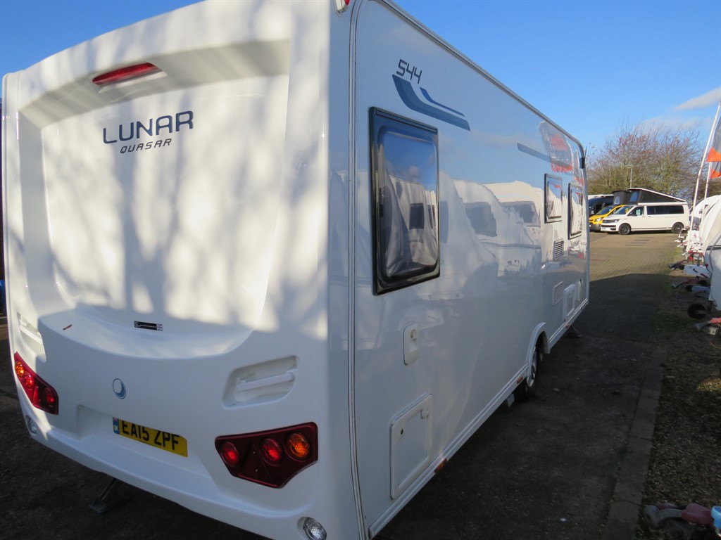 Used Lunar Quasar 544 Lightweight Fixed Bed 4 Berth + Awning for sale ...