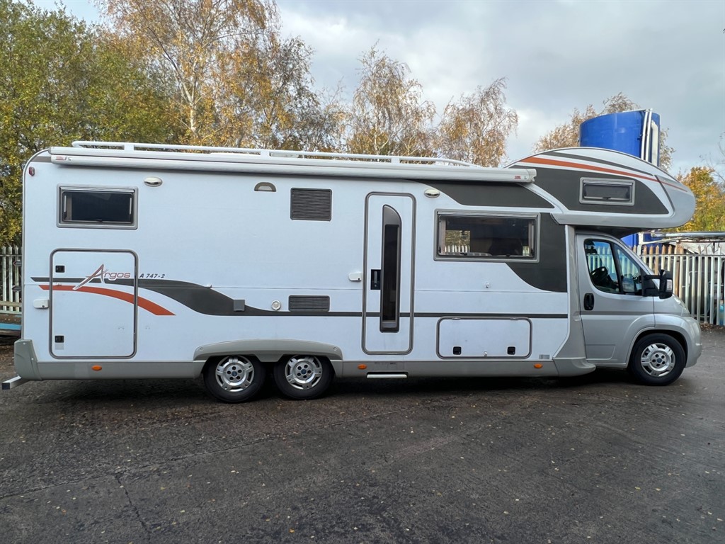 Used Burstner Argos 747 6 Berth 6 Belts Large Motorsport Garage for ...