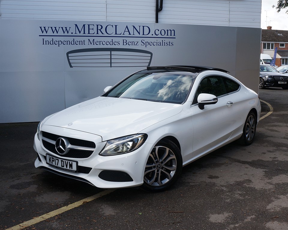 2017 (17) MERCEDES BENZ C220D SPORT PREMIUM COUPE DIESEL AUTO WHITE ...