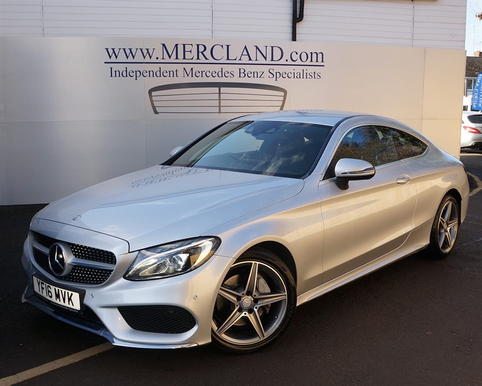 2016 (16) MERCEDES BENZ C220D AMG COUPE DIESEL AUTO SILVER ...