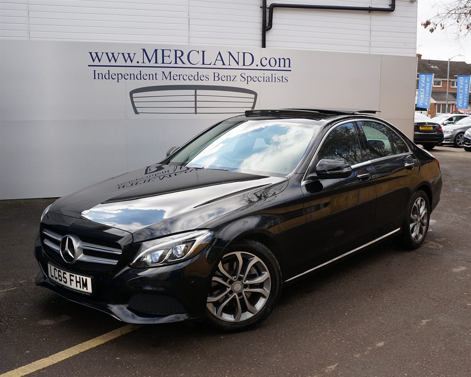 2015 (65) MERCEDES BENZ C220D SPORT PREMIUM SALOON DIESEL AUTO BLACK ...