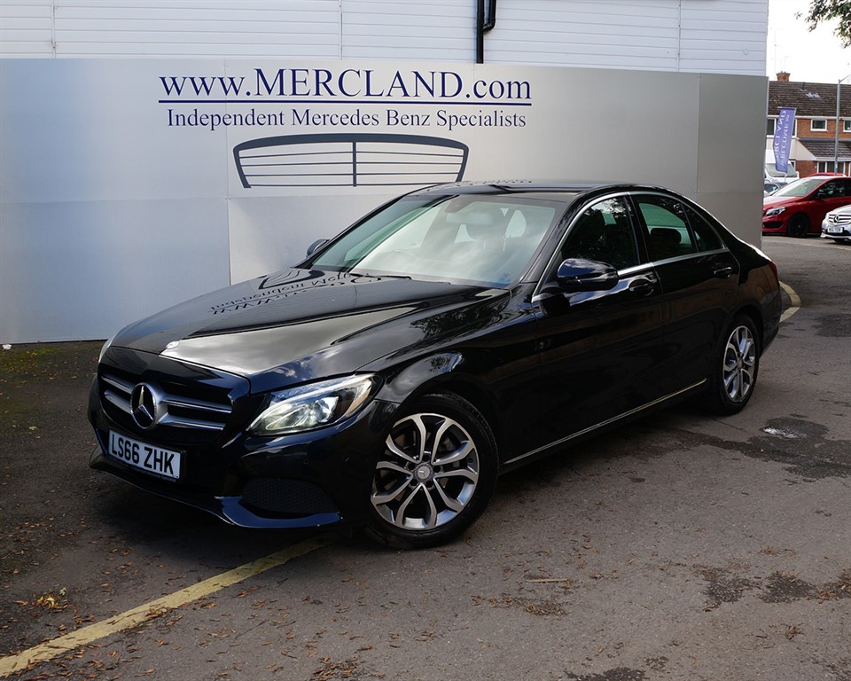 2016 (66) MERCEDES BENZ C220D SPORT SALOON DEISEL AUTO BLACK ...