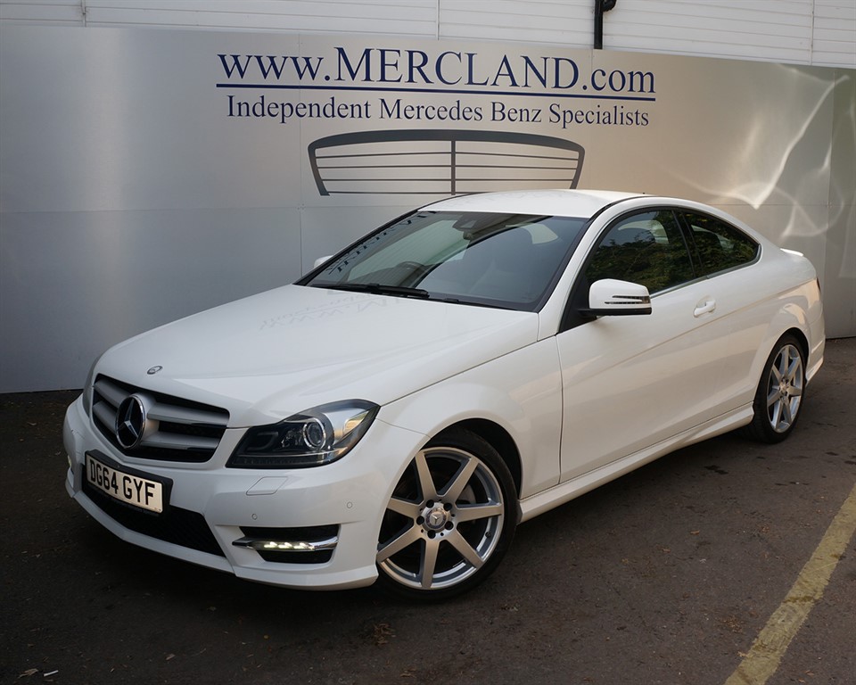 2014 (64) MERCEDES BENZ C250 CDI AMG SPORT COUPE DIESEL MANUAL WHITE ...