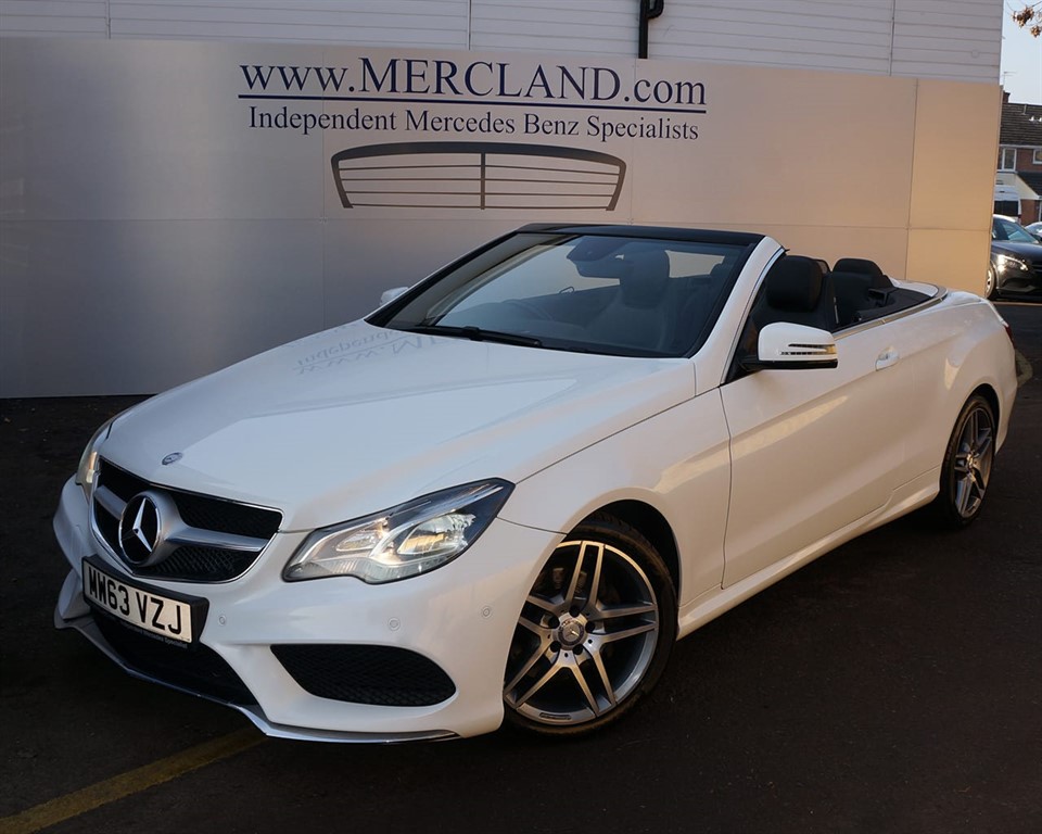 2014 (63) MERCEDES BENZ E350 BLUETEC AMG CONVERTIBLE DIESEL AUTO WHITE ...