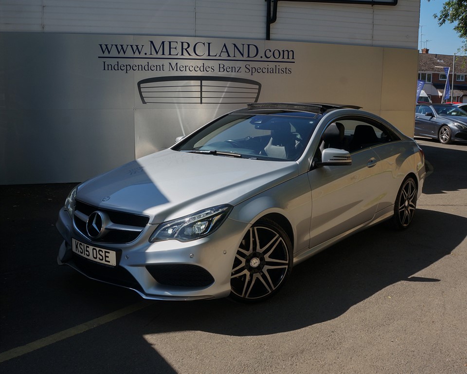 2015 (15) MERCEDES BENZ E350 BLUETEC AMG COUPE DIESEL AUTO SILVER ...