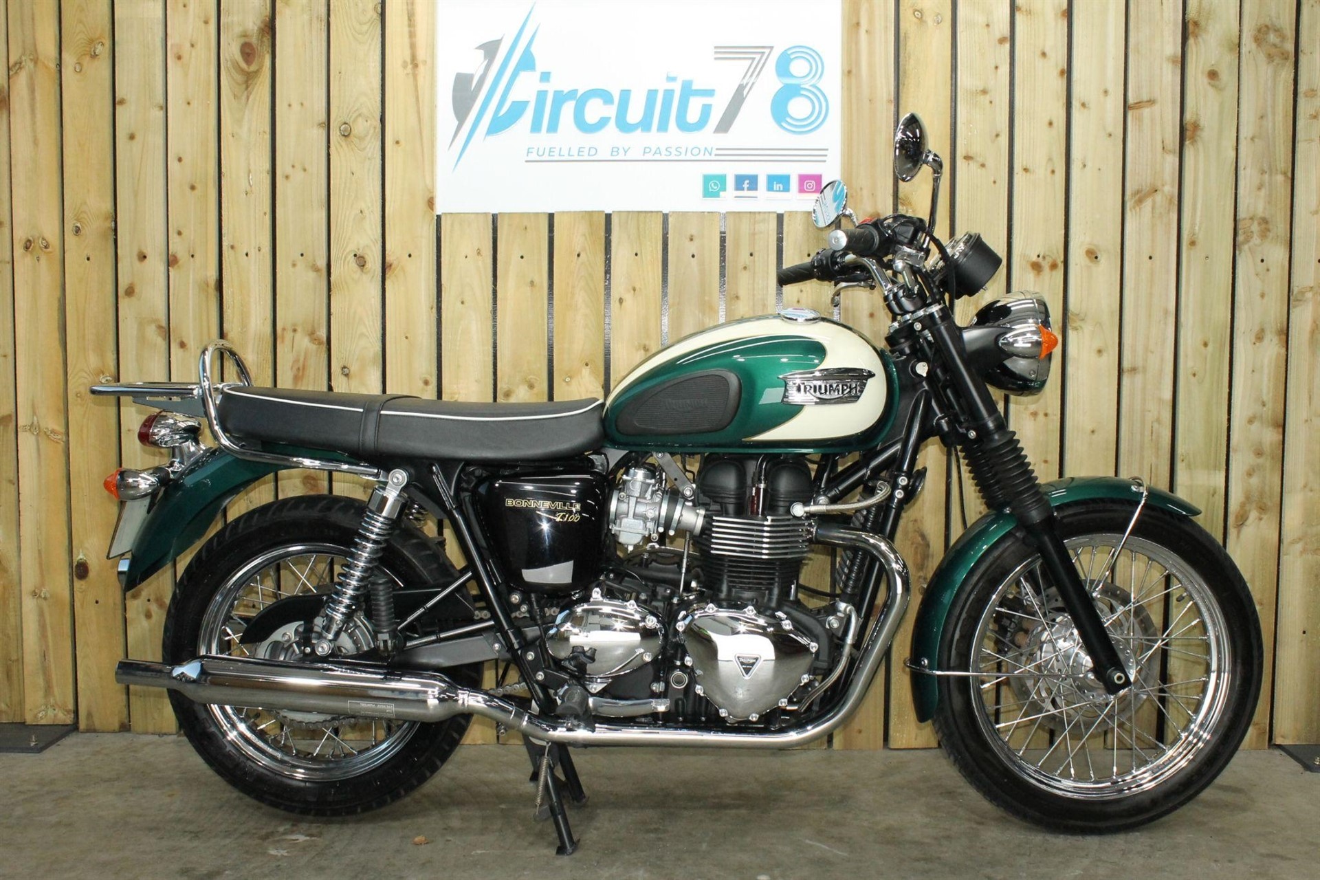 Used Triumph Bonneville T100 for sale in Newark Nottinghamshire Circuit78 Limited