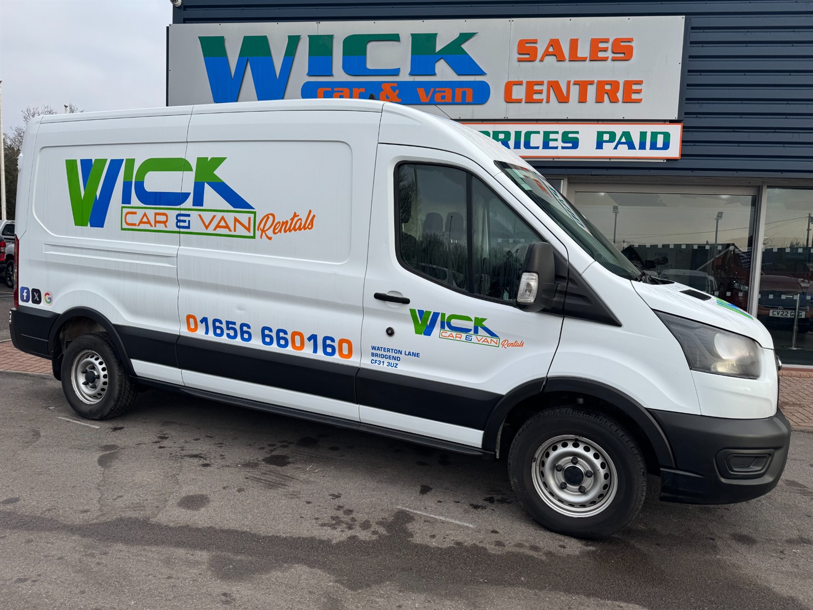 Medium Wheelbase Van for HIRE in Bridgend, Cardiff | Wick Van Rentals
