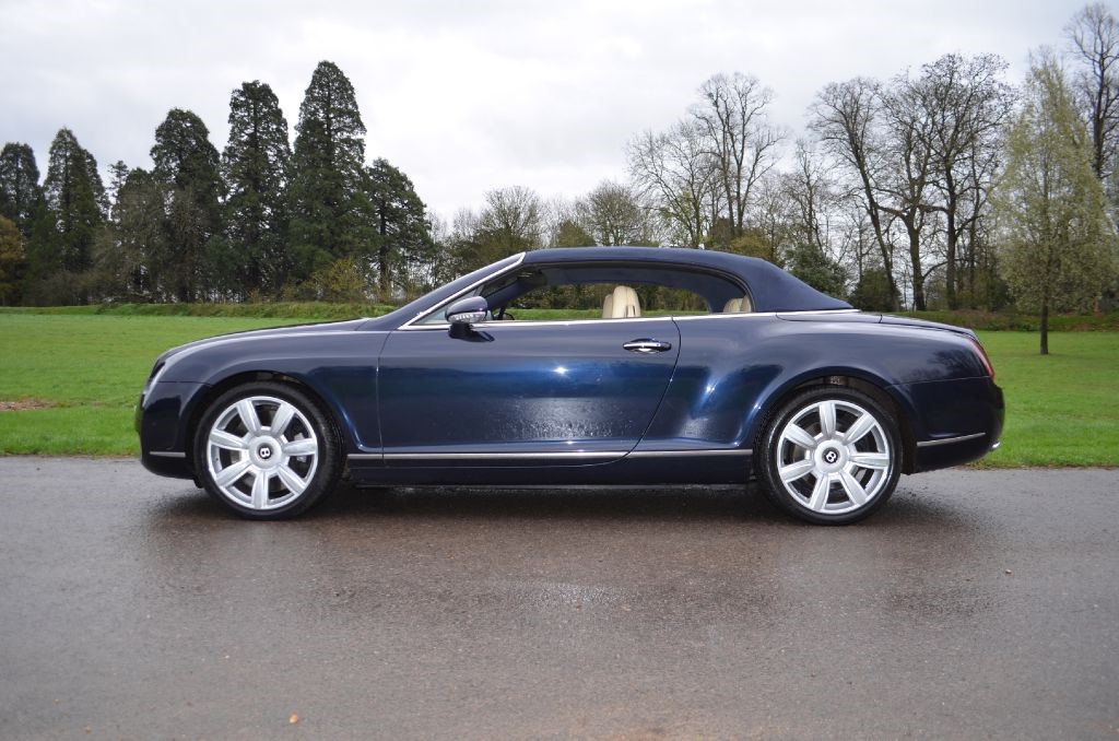Used Dark Sapphire Blue Metallic Bentley Continental GTC For Sale ...